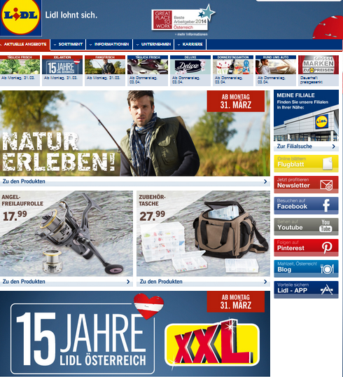 Rakouské letáky, akční ceny, aktuální nabídka rakouských obchodů